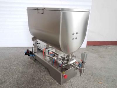 China Sauce Bean Paste Liquid Paste Filling Machine With Mixer U Type Hopper for sale