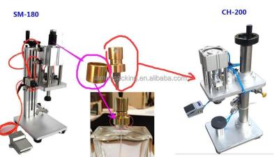 China Semi-automatic Perfume Sealer Bottle Closure Crimping Tool Capping Machine for Perfume Vial for sale