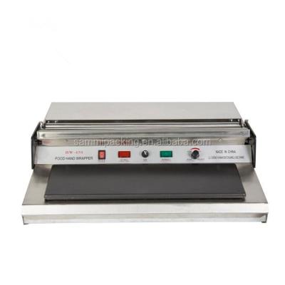China HW-450 Tray Sealing Machine/Stretch Wrapping Machine/Food Tray Wrap Machine for sale