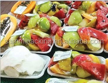 China HW-450 Tray Sealing Machine/Stretch Wrapping Machine/Food Tray Wrap Machine for sale