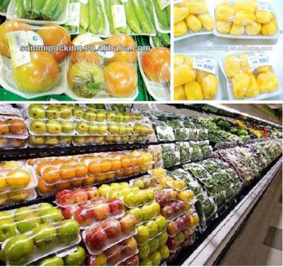 China HW-450 Tray Sealing Machine/Stretch Wrapping Machine/Food Tray Wrap Machine for sale