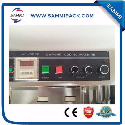 China Automatic Solid Ink Coding Machine MY-380 Batch/Date/Expiry Number Printer for Paper, Film Packaging & Labels with Hot Ink Rolls for sale