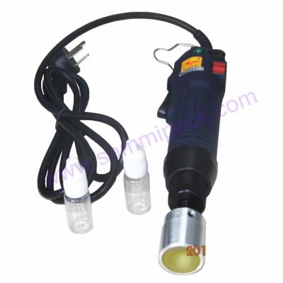 China Portable Hand Held Electric Bottle Capping Machine Automatic With Security Ring Plastic Bottle Capper Sealing Tool for sale