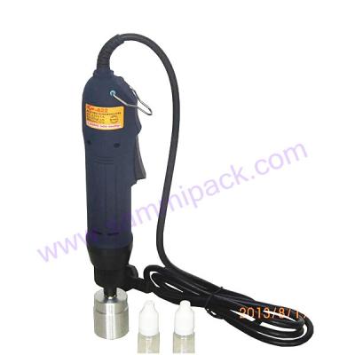 China Portable Hand Held Electric Bottle Capping Machine Automatic With Security Ring Plastic Bottle Capper Sealing Tool for sale