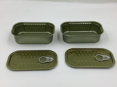 China Food Grade Sealing Rectangular Tin Containers 154*87*H23 Corrosion Proof for sale