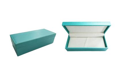 Cina Scatola di legno su misura della penna del PVC di verde della cassa del contenitore di regalo dell'unità di elaborazione dell'alto grado in vendita