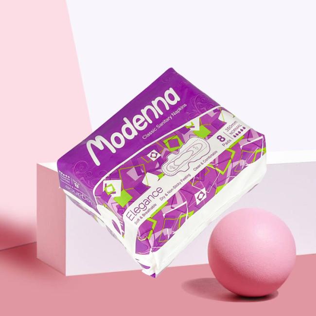 Ultra thin sanitary napkin package