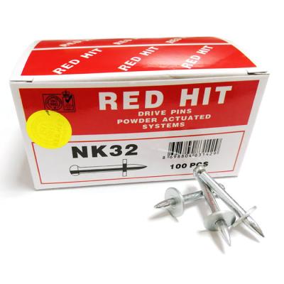 Κίνα Συμπληρωματικά φλάουτα RED HIT Ζυγισμένα ατσάλινα συσσωρευτικά σκυροδέματα οδήγησης σκυροδέματα πυροβολισμού καρφιά προς πώληση