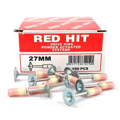 Κίνα 100 πακέτα από RED HIT μικρά στερεοθέματα οροφής στρογγυλά καρφιά για το μίνι οροφικό πιστόλι. προς πώληση