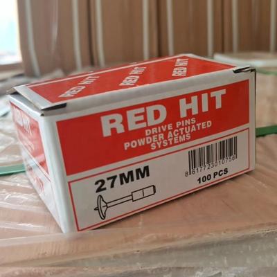 Κίνα 100 πακέτα από RED HIT μικρά στερεοθέματα οροφής στρογγυλά καρφιά για το μίνι οροφικό πιστόλι. προς πώληση