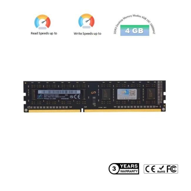 Manufacturer Wholesale Original Chipsets DDR3 RAM 1600MHz 4GB Memory Desktop DDR3 1600MHz 4GB