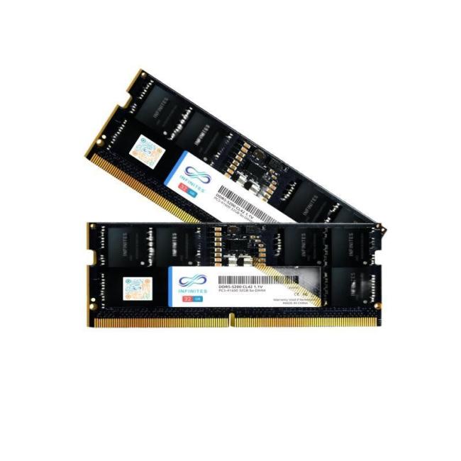 DDR5 262pin 32GB 5200MHz So-DIMM PC-44800 1.1V Non Ecc Gen 5 Memory Consumer Garde Memory Module Speed Booster Overclocking Memory Speed up to 5000MHz