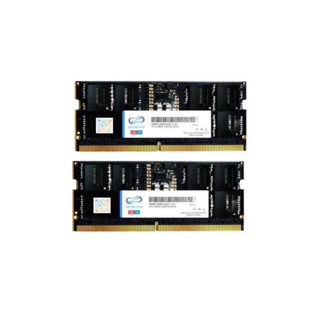 DDR5 262pin 16GB 5600MHz So-DIMM PC-44800 1.1V Non Ecc Gen 5 Memory Consumer Garde Memory Module Speed Booster Overclocking Memory Speed up to 5000MHz