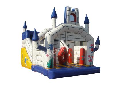 中国 娯楽ゲームの大人の子供の膨脹可能な跳ね上がりの家水スライド OEM の設計 販売のため