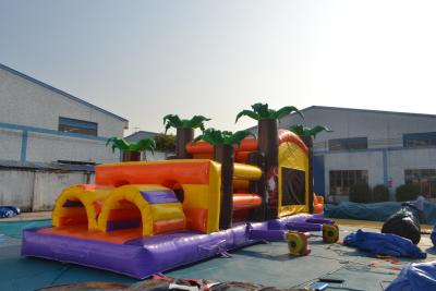 China Uso interno de encerado engraçado do Pvc do curso de obstáculo 15oz da casa do salto à venda