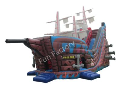 Cina Buttafuori gonfiabili all'aperto della nave di pirata/scorrevole gonfiabile della nave di pirata in vendita