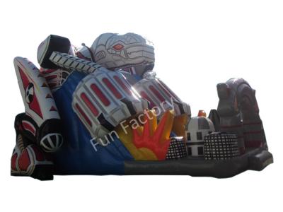 Cina Scorrevoli asciutti gonfiabili del robot stupefacente, grande scorrevole gonfiabile del campo da giuoco in vendita