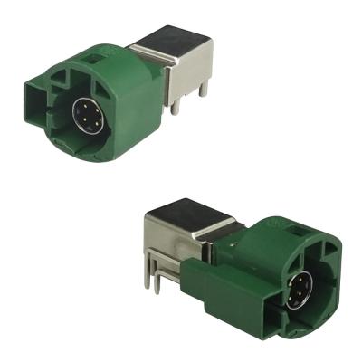 중국 4+2Pin FAKRA HSD 커넥터 오른쪽 각 자동차 차량 PCB 장착용 LVDS 커넥터 판매용