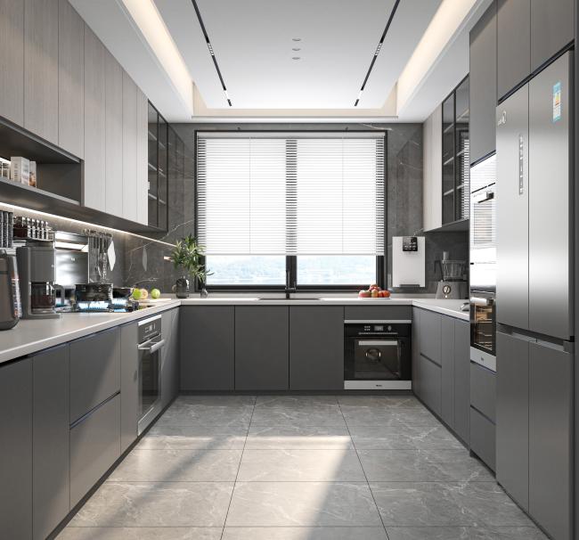 Customizable kitchen cabinet with various finish options