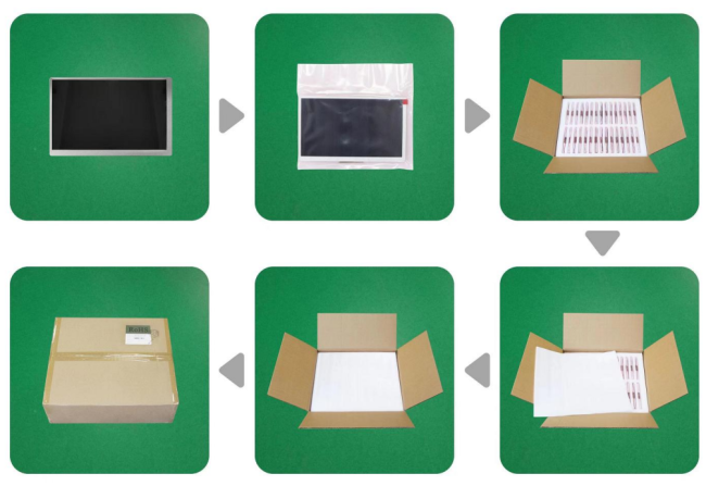 LCD module packing method
