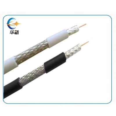 China Low Loss Coaxial Cable RG6 LMR400 50 Ohm Flexible PE Jacket Double Shielded For 5G RF Antenna Ham Radio Military Use for sale