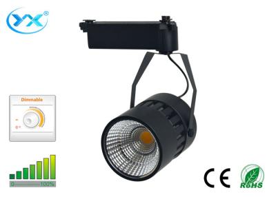 Cina Luce luminosa eccellente per il negozio di vestiti, illuminazione nera della pista di Dimmable LED della pista in vendita
