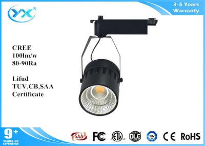 Cina luce commerciale della pista 3000k, 90 - 100 CE al minuto contemporaneo ROHS di illuminazione della pista di Lm/W 15w in vendita