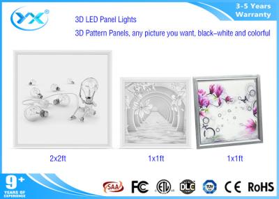 China Do escritório material do AL + do PC IP44 do corpo quadrado das luzes de painel do diodo emissor de luz do projeto moderno 3D de luz de teto iluminação comercial à venda