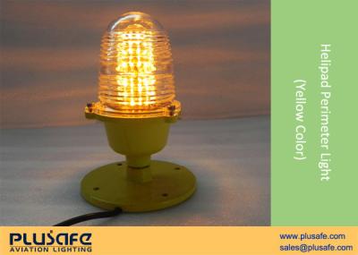 Cina La chiara illuminazione elevata gialla della piazzola di eliporto della lente LED ha montato 25cm dell'altezza in vendita