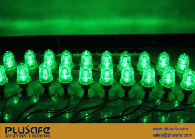 Cina hub delle luci di sfondo 9mm di verde dell'eliporto della superficie di basso profilo dei fari di atterraggio della piazzola di eliporto di 25cm impermeabili in vendita