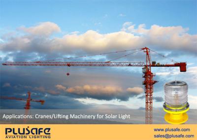 Cina luci di ostruzione alimentate solari 5W per il macchinario della gru, luce d'avvertimento principale solare in vendita