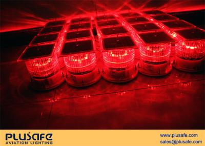 Cina Policarbonato rosso degli aiuti d'avvertimento solari di navigazione della luce di ostruzione dell'alloggio e della batteria in vendita