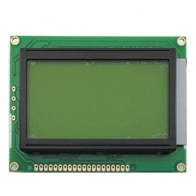 China O módulo gráfico da exposição do LCD, 128x64 pontilha STN Transflective verde-amarelo com controlador de KS0108B à venda