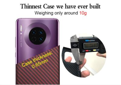 중국 Huawei 동료 30를 위한 빨강과 까만 Handmade Aramid 전화 상자 판매용