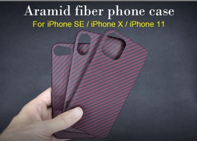 中国 iPhone SEのための非常に薄い無光沢のAramid繊維の電話箱 販売のため