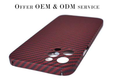 Κίνα iPhone 12 υπέρ ανώτατη κόκκινη περίπτωση ινών Aramid προστασίας καμερών πλήρης προς πώληση