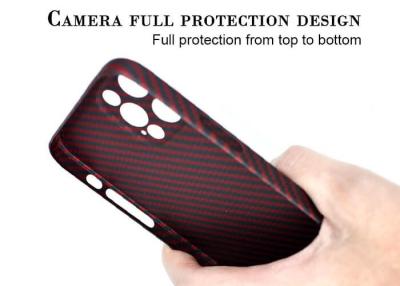 Κίνα iPhone 12 υπέρ ανώτατη κόκκινη περίπτωση ινών Aramid προστασίας καμερών πλήρης προς πώληση