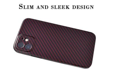 Κίνα iPhone 14 κινητή κάλυψη ινών Kevlar Aramid κόκκινου χρώματος, τηλεφωνικές περιπτώσεις κυττάρων ινών άνθρακα για το iPhone προς πώληση
