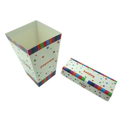 Cina Stampa su ordinazione del pacchetto CMYK di Tray Popcorn Paper Box Food del hot dog in vendita
