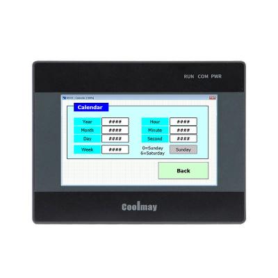 China Coolmay 4.3'' HMI PLC All In One  Integrated 65536 True Color Touch Screen RS232/RS485 Port485P Compatible FX3G/FX3U/FX3S with digital temperature  For Water System EX3G-8043H-24MR for sale