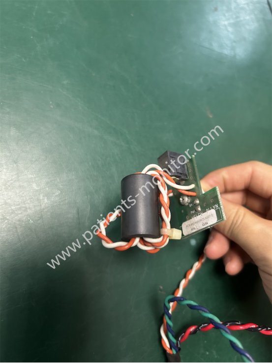 Front view of Welch Allyn Power Management Board showing components and connectors