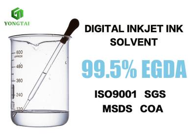 Cina Diluente solvente CAS incolore inodoro di stampa a getto di inchiostro di EGDA Digital 111-55-7 99,5% in vendita