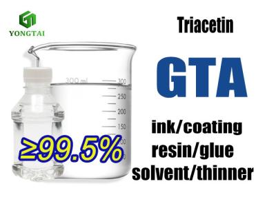 Cina 99.5% GTA Triacetin Colorless Transparent Liquid CAS 102 76 1 For Plasticizer in vendita