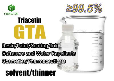 Cina 99.5% GTA Triacetin Liquid CAS 102 76 1 For Plasticizer Ink Paint Coating Tobacco in vendita