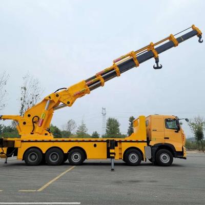 Chine Howo Truck Adapté hydraulique Knuckle Téléscopique grue à flèche avec 25000kg de poids propre à vendre