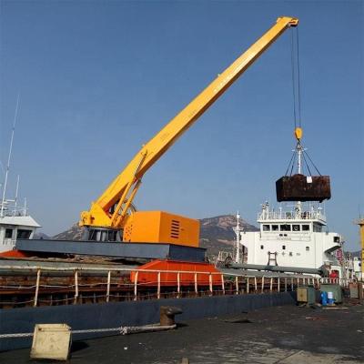 Chine Crane hydraulique à télescope pour navires de mer Crane à articulation maximale de levage 2400KN.m à vendre