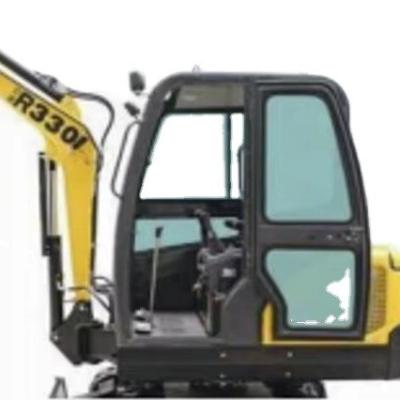 Κίνα 2.5 τόνων Μίνι Excavator R330 με καμπίνα και 3850mm Max σκάψιμο ακτίνα HJH υδραυλική βαλβίδα προς πώληση