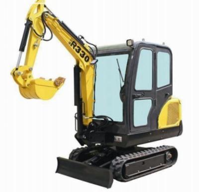 Κίνα 2.5 τόνων Μίνι Excavator R330 με καμπίνα και 3850mm Max σκάψιμο ακτίνα HJH υδραυλική βαλβίδα προς πώληση