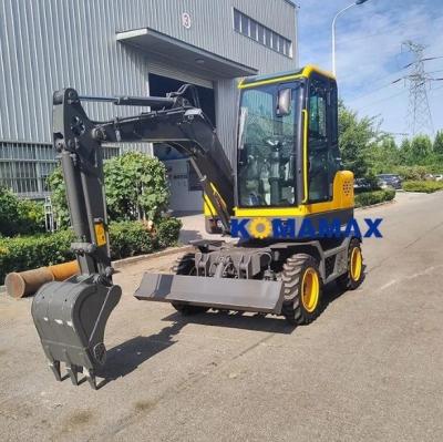 Κίνα Μέγιστο ύψος ανασκαφής 6500 mm 7,6 τόνων 8 τόνων Μίνι εξορυκτής Υδραυλικός εξορυκτής τροχών προς πώληση