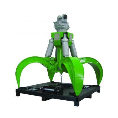 Chine 0.3 m3 Capacité Hydraulique Peel Orange Grapple Steel Grab Scrap pour les excavatrices et les camions à vendre